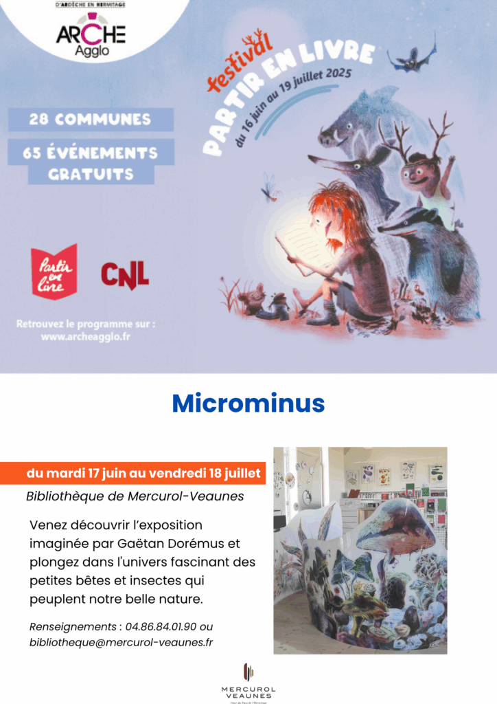 Exposition Microminus - Festival Partir en Livre - Mairie Mercurol ...